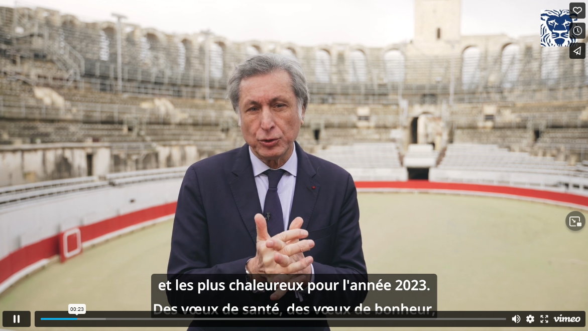 Le maire Patrick de Carolis présente ses vœux (vidéo) – Arles